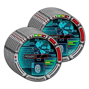 Secret Agent Top Secret Spy Birthday Party Supplies Set Plates Napkins Cups Tableware Kit for 16