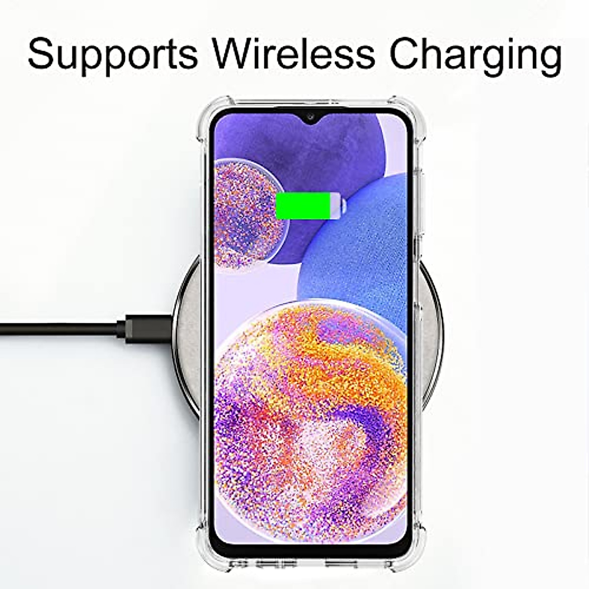 Osophter for Samsung Galaxy A23 5G Case: Clear Transparent Reinforced Corners TPU Shock-Absorption Flexible Cell Cover for Samsung Galaxy A23 5G/4G Phone Case(Clear)