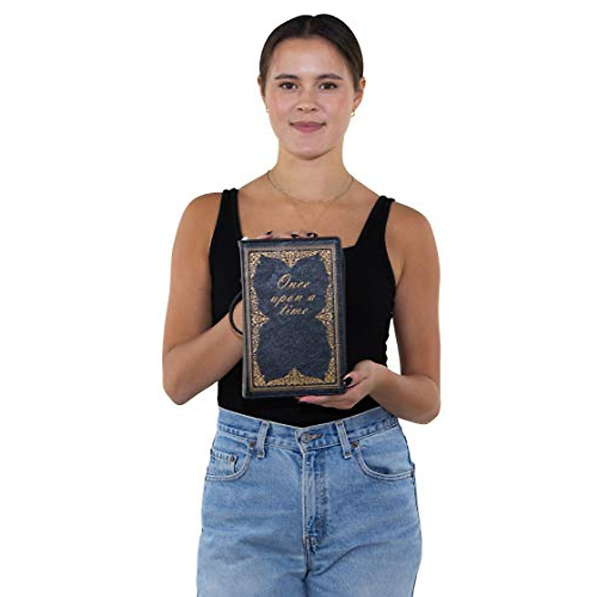 Vintage Hard Bound Story Book Clutch Shoulder Bag