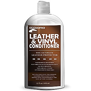 Leather Conditioner - 22oz Kit Restores Leather Vinyl Surface Lotion Cleaner Protector Moisturizer Care Treatment for Leather Apparel, Furniture, Auto Interior, Shoes Hand bags & Accessories Non Toxic