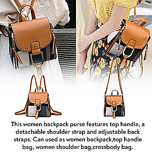 Convertible Backpack Purse - Small Beige Backpack - Nylon Backpack - Beige Backpack Purse - Womens Bags - Backpack Purse - Bagpacks Women - Bag Packs Women - Back Pack Purse Beige Tan Bag Wome (Beige)