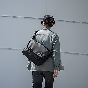 tomtoc Laptop Messenger Bag, Multi-Functional Shoulder Bag Fits Up to 16 inch MacBook Pro, Durable Water-resistant Fabric, Lightweight Carrying bag for Work Casual Travel