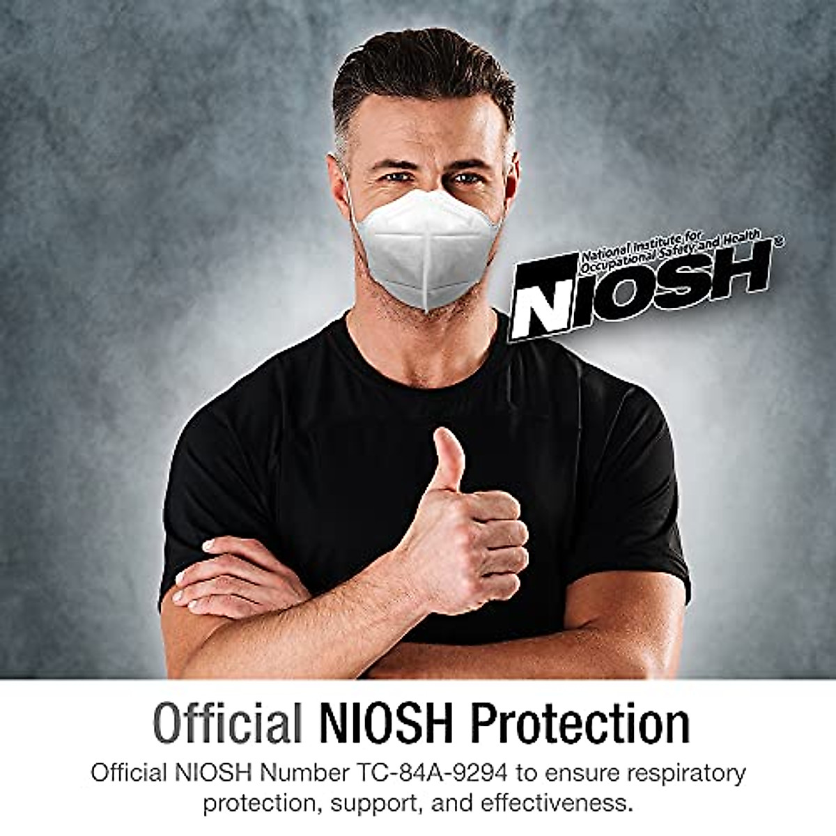 MERILOGY N95 Mask Respirator [ Made in USA ] NIOSH Certified N95 Particulate Respirators Face Mask (Pack of 20) - Not for Medical Use, White, Adult (Model: ME501831)