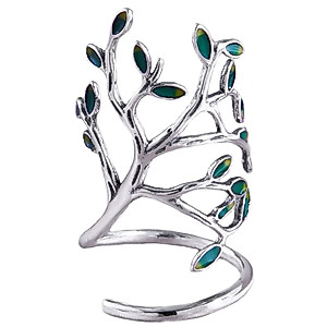 Helen de Lete Innovative The Tree Of Life Sterling Silver Open Ring