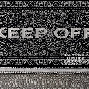 Keep Off Rug, for Living Room, Fan Carpet, Off White Rug, Keep Off, Keep Off Carpet, Popular Rug, Themed Rug, Cool Rug Decor,for Bedroom Rug p440 (2.6x3.9 feet - 80x120 cm)