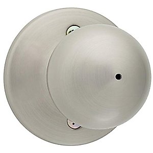 WEISER LOCK GAC331 Y15 MS 6LR1 Yukon Privacy Knob, Satin Nickel