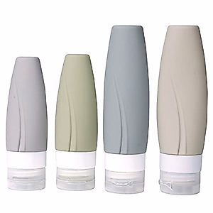 YFLife 3oz Travel Size Bottles TSA Approved Leak Proof, Squeeze Travel Size Containers for Shampoo Silicone Travel Bottles Set for Toiletries