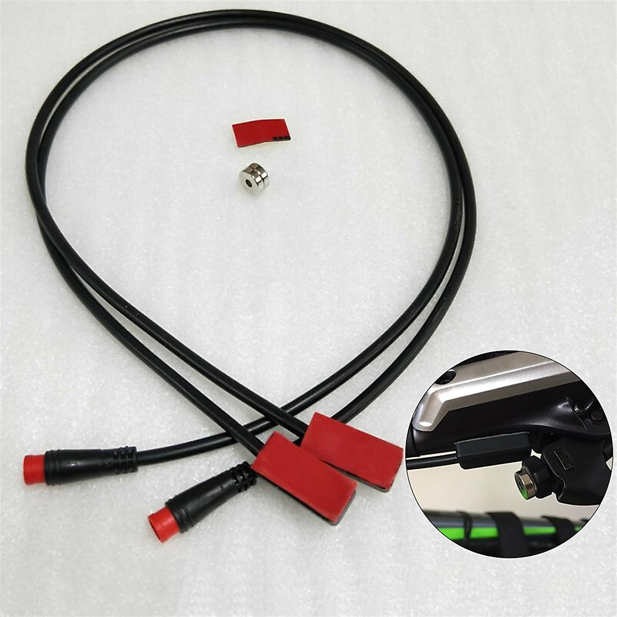 Bike Fender E-Bike Hydraulic Brake Sensor Waterproof 2 Pins Connector Electric Bicycle Hydraulic Brake Sensors Magnet Kit Cycling Accessory Mud Guards