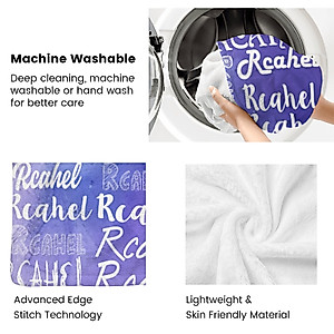 Personalized Blankets and Throw Custom Name Blanket for Kids Adult Flannel Customized Blanket with Name Monogrammed (30''x40'')