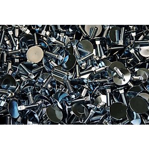(200) Flat Elevator Bolt 1/4-20 x 1 Flush Mount Zinc Plated