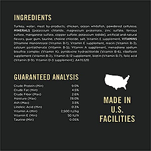 Purina Pro Plan Hairball Control Cat Food Wet Pate, Hairball Turkey Entree - (Pack of 24) 3 oz. Cans