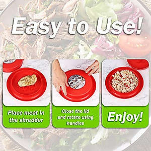 GABESS Chicken Shredder Tool Twist, Meat Shredder, Chicken Chopper, Meat Shredder Claws Suitable for Pulled Chicken, Pork, Beef, Dishwasher Safe, Non-Skid Base.