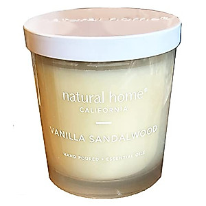 Sand + Fog Natural Home Vanilla Sandalwood Candle - 11.5 oz in a Glass jar
