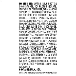 Atkins Café au Lait Iced Coffee Protein Shake, 15g Protein, Low Glycemic, 3g Net Carb, 1g Sugar, Keto Friendly, 12 Count