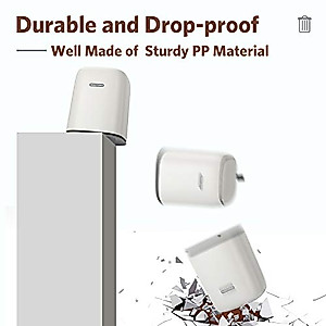 XCX Mini Countertop Trash Can with 3 Rolls of Trash Bags, Waste Can with Press Type Lid, 1.5 L / 0.40 Gal Wastebasket Trash Can Dispenser, Mini Bin for Coffee Table, Bathroom Vanity Top (White)