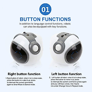 GoolRC 939A Pocket Robot Talking Interactive Dialogue Voice Recognition Record Singing Dancing Telling Story Mini Robot