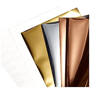 Cricut 2008716 Foil Transfer Sheets Sampler, Metallic (24 ct), 24 Pack