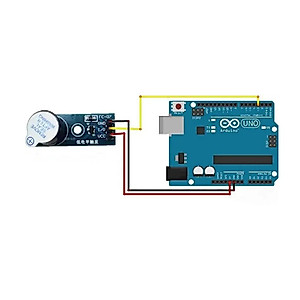 Fielect Small Active Buzzer Module KY-012 Piezoelectric Alarm Beeper for Arduino