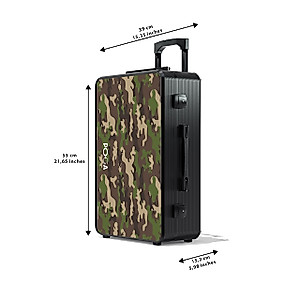 POGA PRO Premium Portable Console Travel Case incl. Trolley and 21,5'' ASUS Gaming Monitor for Xbox One X - Camo