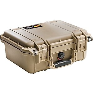 Pelican 1400 Camera Case With Foam (Desert Tan)