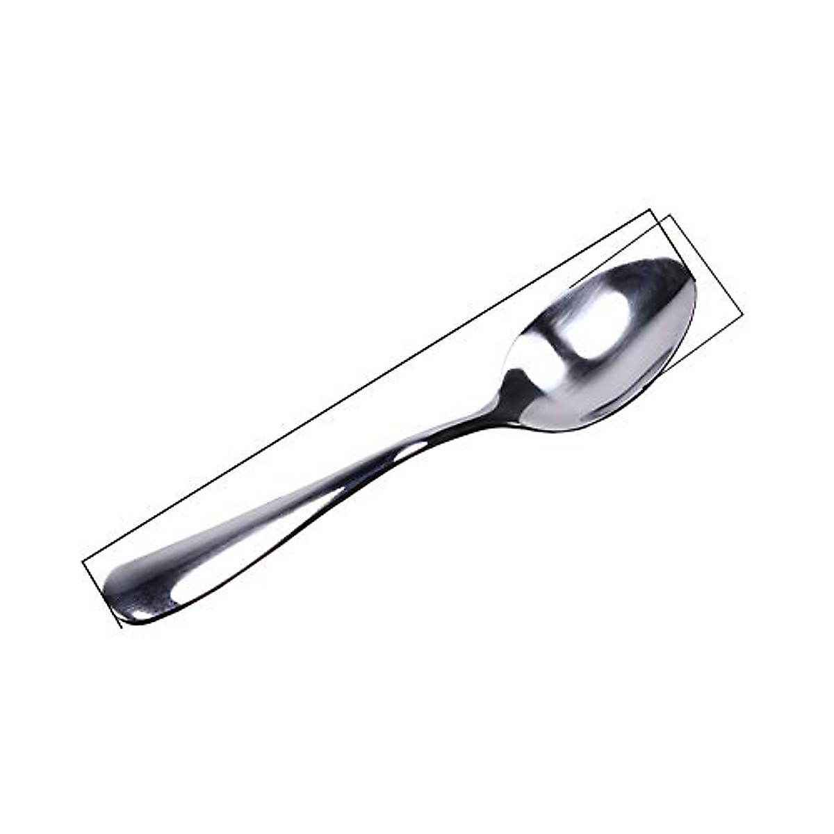 Mini Skater 6 Pcs Stainless Steel Spoons 5.5 Inch Small Mirror Polishing Tea Dessert Coffee Soup Dinner Spoon for Toddlers Students