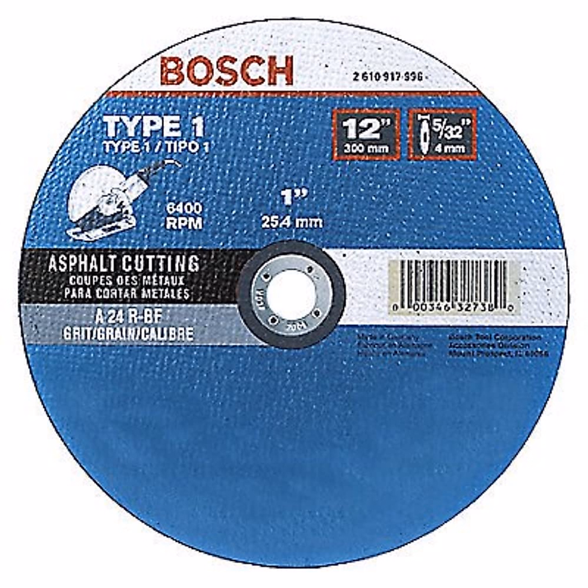 Bosch CWPS1A1420 Asphalt and Metal Cutting Wheel, 14-Inch5/32 by 20mm, 10-Pack