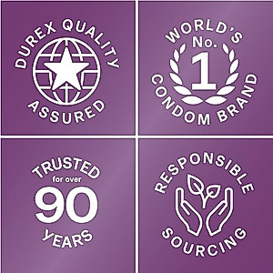 Durex Pleasure Pack Assorted Condoms, Natural Rubber Latex Condoms for Men, Regular Fit, FSA & HSA Eligible, 42 Count (Packaging may Vary)