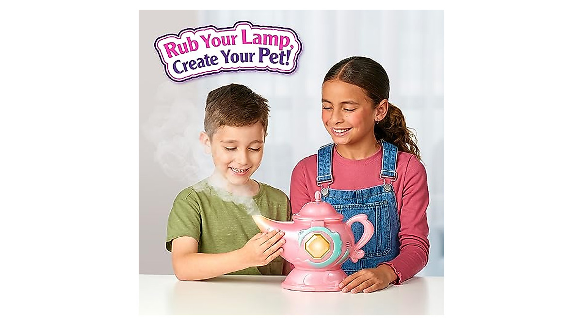 Magic Mixies Magic Genie Lamp with Interactive Plush Toy - Amazon Exclusive