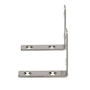 Seachoice Marine-Grade 90-Degree Angle Bracket, Polished 304 Stainless Steel, 2-3/8 in. X 1/2 in., Pack of 2