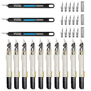 The Ultimate Precision Knife Bundle (10 Premium Precision Knives, 3 Precision Gliding Knives with 15 Replacement Blades) - M0