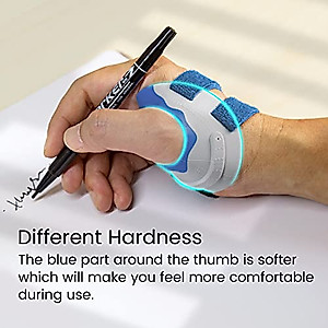 Velpeau Thumb Support Brace - CMC Joint Stabilizer Orthosis, Spica Splint for Osteoarthritis, Instability, Tendonitis, Arthritis Pain Relief for Women Men, Comfortable, Adjustable (Right Hand-Medium)
