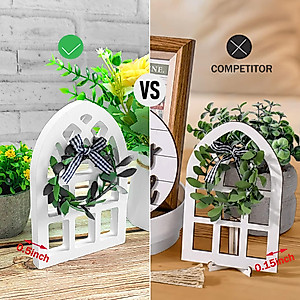 14pcs Farmhouse Tiered Tray Decor Set, 3D Rustic Farmhouse Home Kitchen Decor Home Sweet Home Wood Sign, Tiered Tray Decorations Set for Home Table Shelf decor