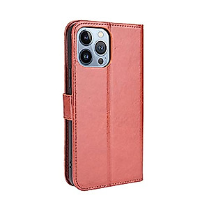 MojieRy Phone Cover Wallet Folio Case for XIAOMI MI Note 10, Premium PU Leather Slim Fit Cover for MI Note 10, 3 Card Slots, Feel Good, Brown