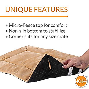 K&H Pet Products Self-Warming Crate Pad Tan XX-Large 37 X 54 Inches