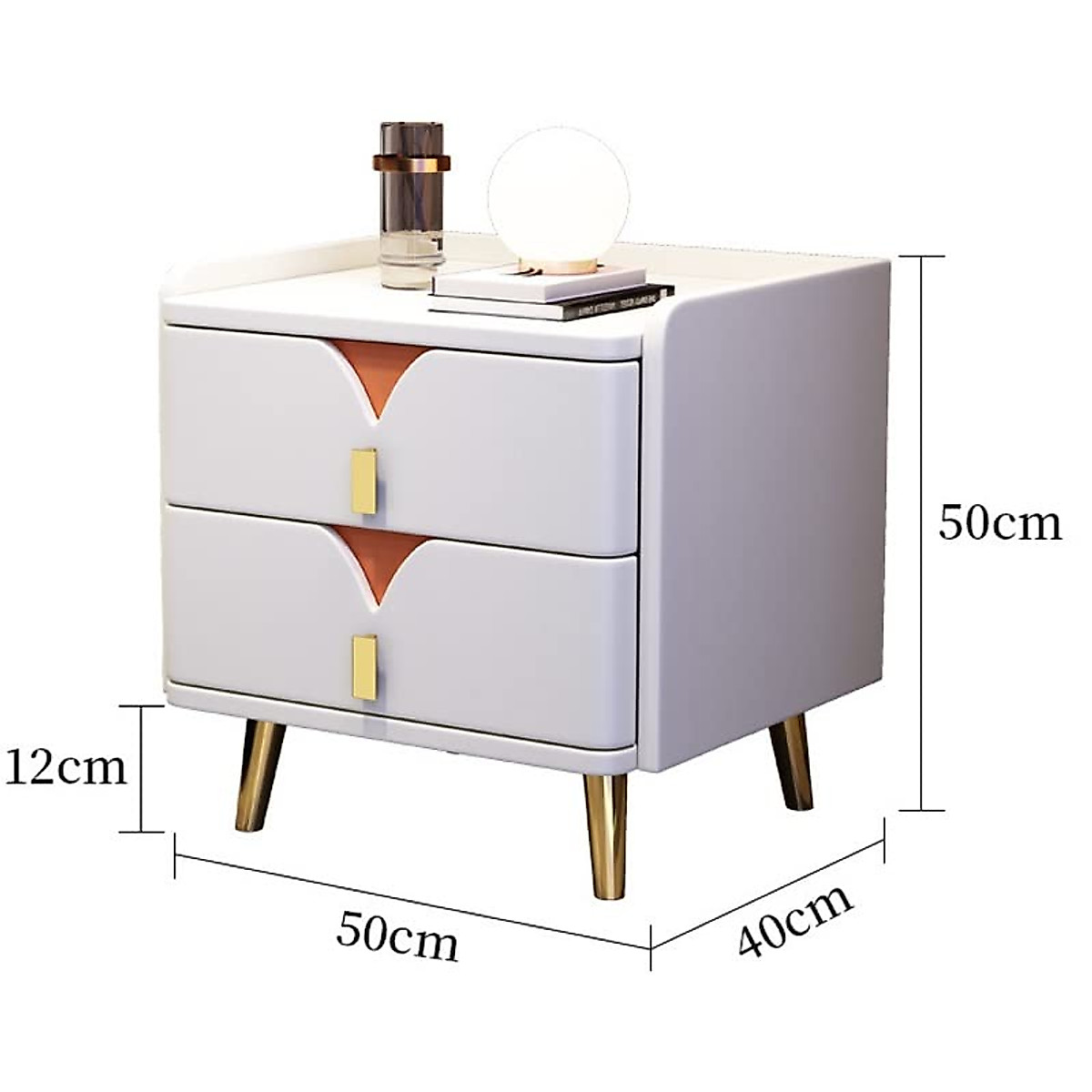 XXXDXDP Chevet Intelligente Avec Chargement Sans fil Armoire D'appoint Avec Tiroirs Tables Chevet LED Multifonctions