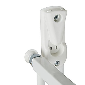 Munchkin® Extending XL™ Tall and Wide Baby Gate,  Hardware Mounted Safety Gate for Stairs, Hallways and Doors, Extends 33" - 56" Wide, Metal, White