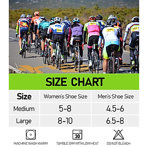 FNOVCO Women's Hiking Walking Running Crew Socks Thick Cushioned Athletic Compression Socks 5 Pairs (Multicolor 02, 8-10)