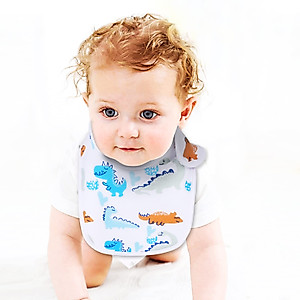 Burp Cloths & Baby Bibs Set 2-in-1 Cotton Super Absorbent and Soft Baby Spit Up Burping Rags for Boys and Girls