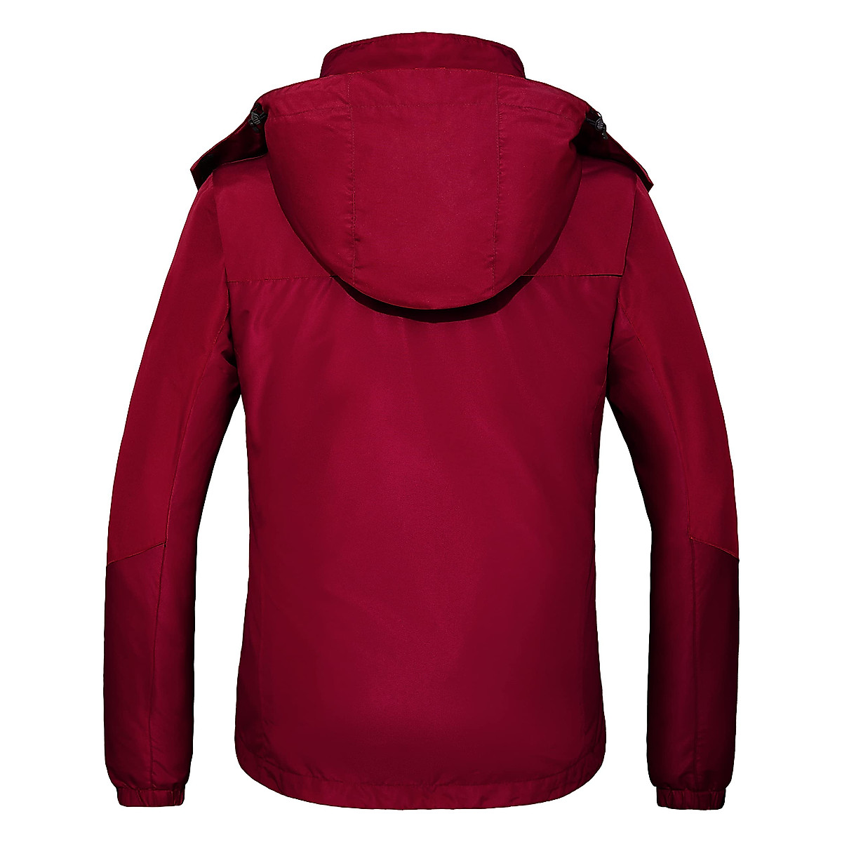 wantdo Women's 3 in 1 Ski Jacket Puffer Liner Insulated Hiking Coat Red X-large