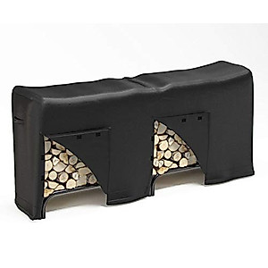 Regal Flame 8 Foot Black Water Resistant Firewood Log Rack Cover
