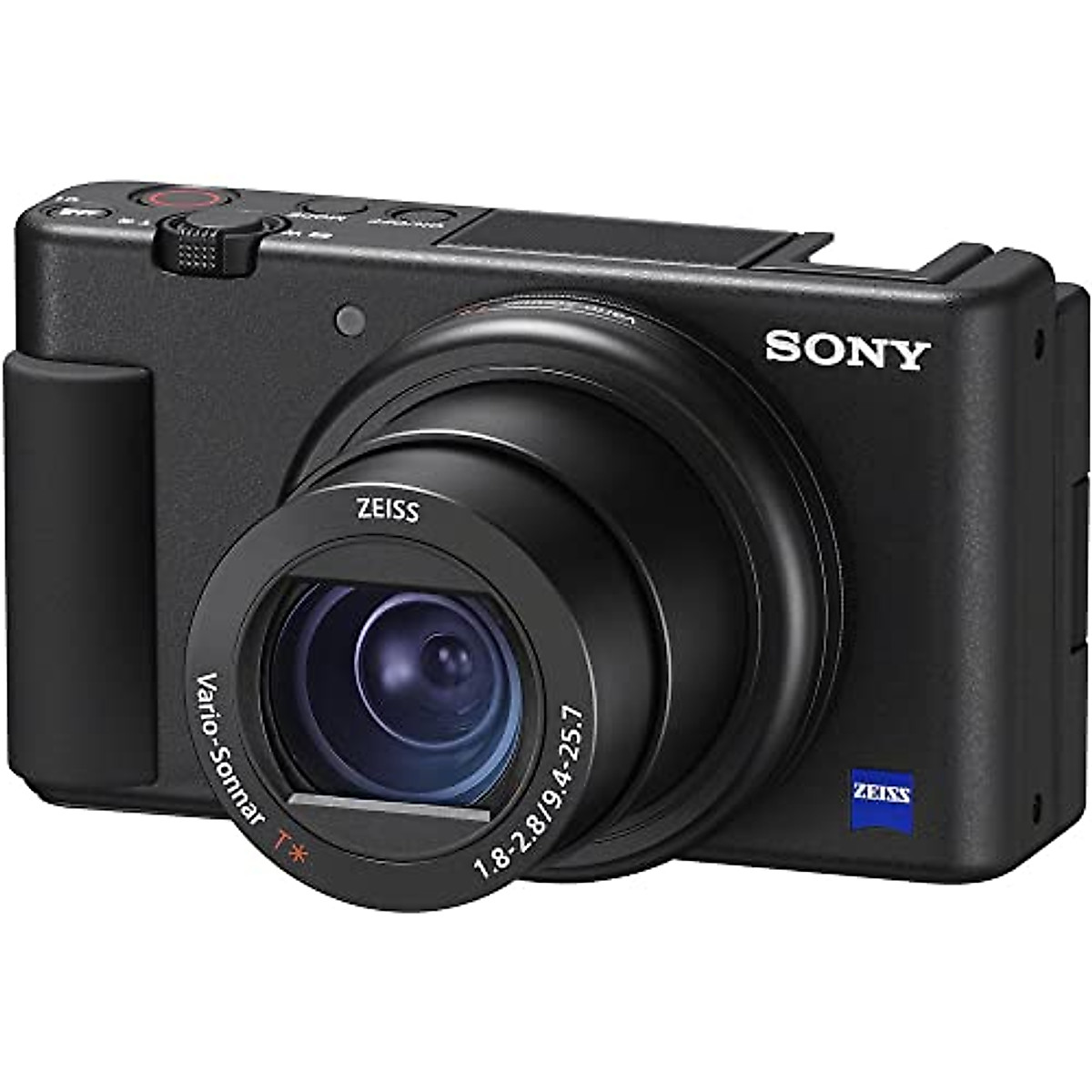 Sony ZV-1 Digital Camera (Black) (DCZV1/B) + 64GB Memory Card + Card Reader + Deluxe Soft Bag + Flex Tripod + Memory Wallet + Cleaning Kit (Renewed)
