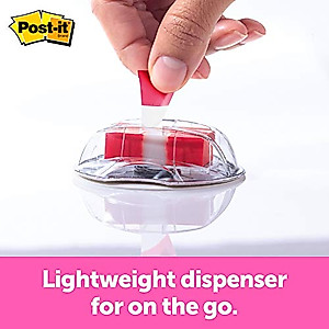 Post-it Flags, 200/High Volume Desk Grip Dispenser, 1 in Wide, Red (680-HVRD)