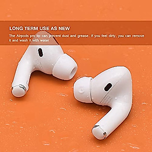 Replacement Ear Tips for AirPods Pro with Noise Reduction Hole, Silicone Earbuds Tips Fit in The Charging Case