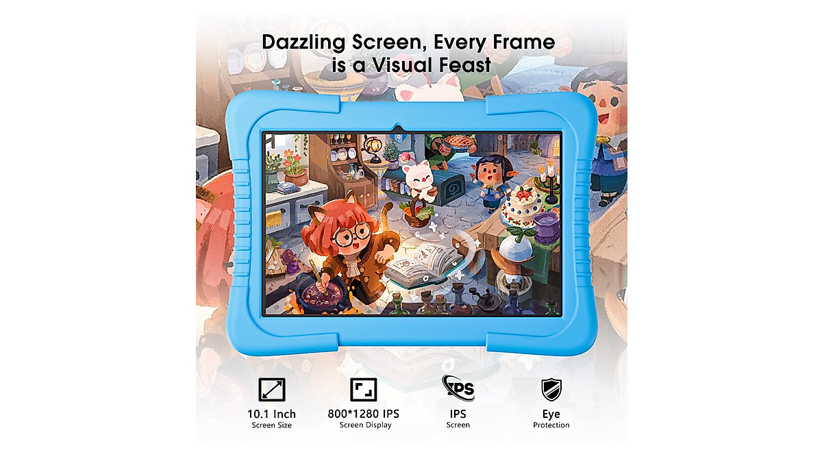 SGIN 10-Inch Android 12 Tablet with IPS Display & 2GB RAM