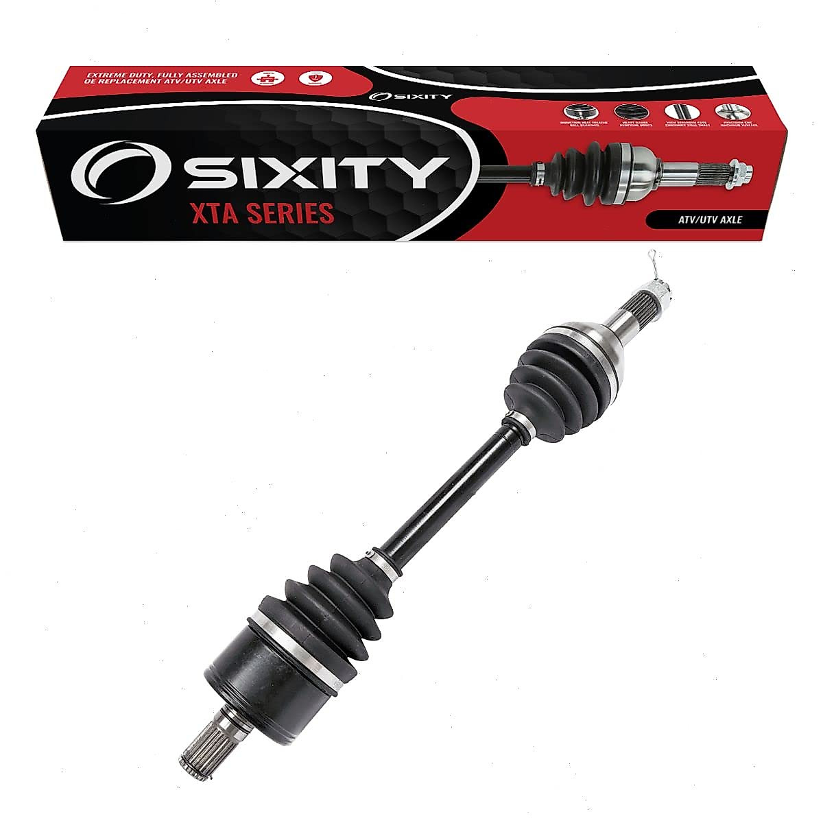 Sixity XTA Rear Left Axle compatible with Can-Am Maverick Trail 1000 DPS 1000R 800 800R 2018-2021
