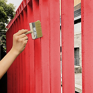 5'' Deck Brush for Deck Stain Applicator, Stain Brushes for Wood, Wide Paint Brush, Paint Brush for Walls, Quick Decking, Fence and Furniture