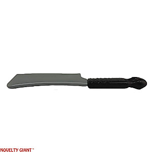 NOVELTY GIANT WWW.NOVELTYGIANT.COM Jumbo Plastic Butcher Knife Cleaver Prop Silver