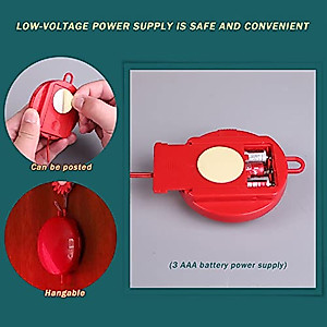 DUTUI Lanterna Led 11 PCS, Lanterna Decorativa De Estilo Chinês, Ventosa De Ano Novo Chinês, Lanterna Decorativa De Atmosfera Festiva