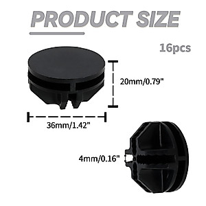 Bonsicoky 16 Pcs Black Plastic Connector, Wire Grid Cube Connector for Modular Closet Storage Organizer and DIY Wire Cube Storage Unit