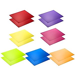 Neewer 14 Pieces Flash Lighting Gel Filter Kit in 7 Colors - 11x8.6 inches Transparent Color Correction Lighting Film Plastic Sheets